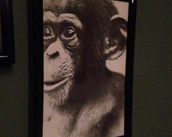 Monkey picture frame | Etsy
