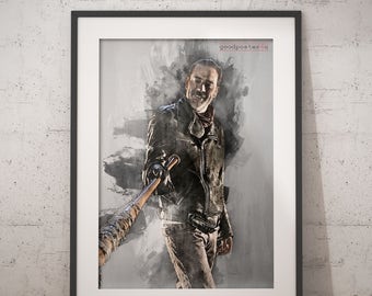 Walking dead poster | Etsy