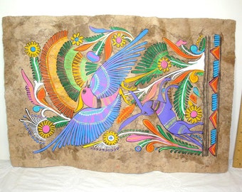 Amate bark painting | Etsy