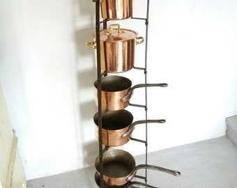 Copper pot rack | Etsy