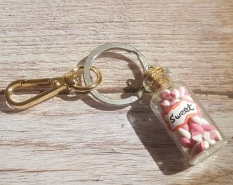 Beaded Candy Keychain Sweet Keychain Beaded Keychain Candy