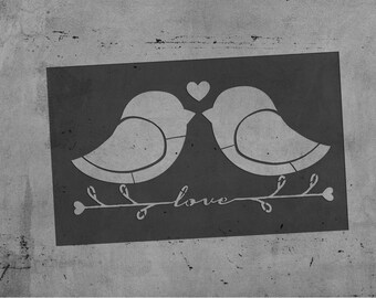 Love birds painting | Etsy