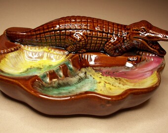 Alligator ashtray | Etsy