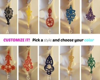 Embroidered jewellery | Etsy