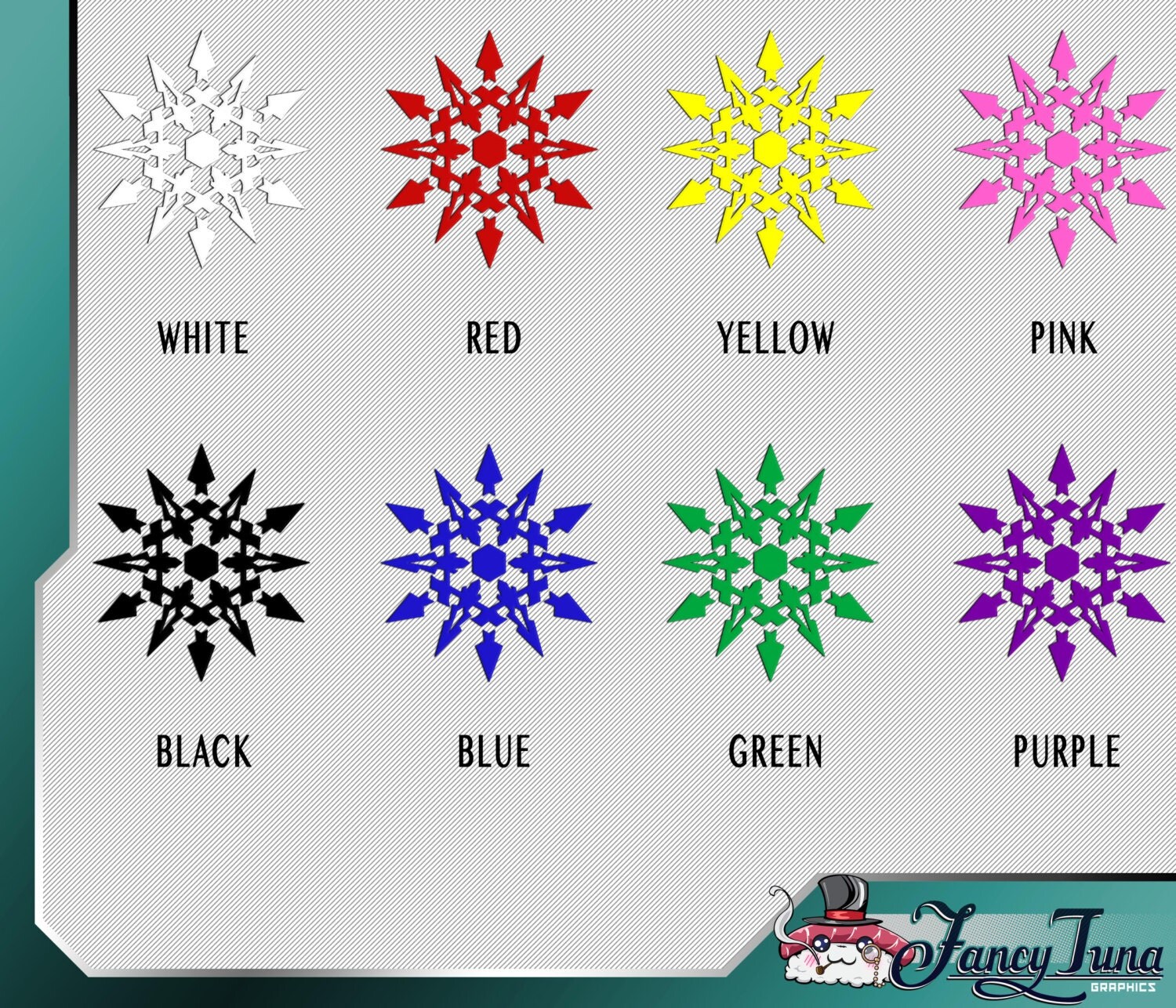 Vinyl Decal- RWBY Weiss Schnee Logo from FancyTunaGraphics on Etsy Studio