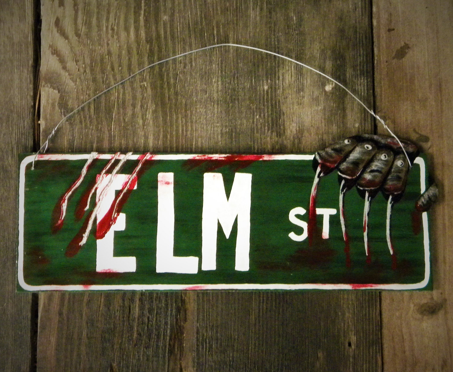 Nightmare on Elm Street Inspired Elm St. Sign Freddie
