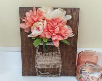Ball Jar Sign Flower Vase Sign Flower Jar Sign Mason Jar