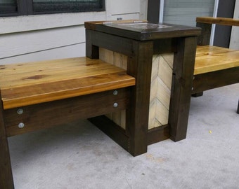 Items similar to Handcrafted Wood Cowboy Boot Bench Country Western ...
