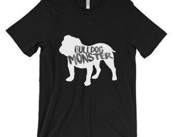 Bulldog t shirt | Etsy