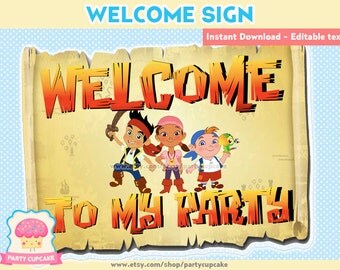 Pirate welcome sign | Etsy