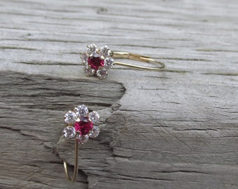 Items similar to Ruby Earrings, ruby, rubies, ruby jewelry on Etsy