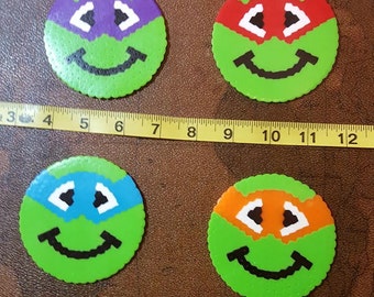 Perler bead coaster | Etsy