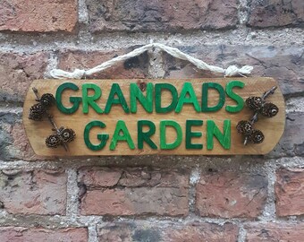 Kids garden sign | Etsy