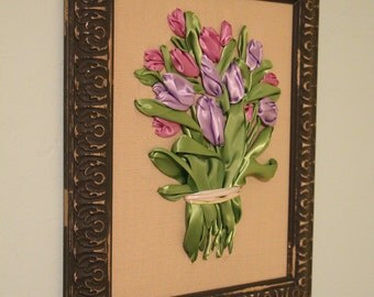 Tulip embroidery | Etsy