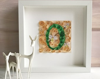 Quilled monogram | Etsy