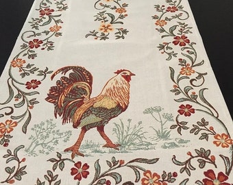 Rooster table runner | Etsy