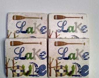 Stone Coasters and Magnets by CreativeCoasterChick on Etsy