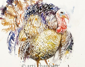 Colorful turkey | Etsy