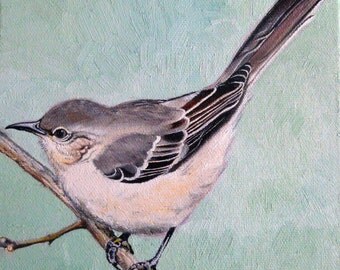 Mockingbird painting | Etsy