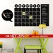 Chalk Board Wall Calendar Vinyl Wall Decal by styleywalls on Etsy