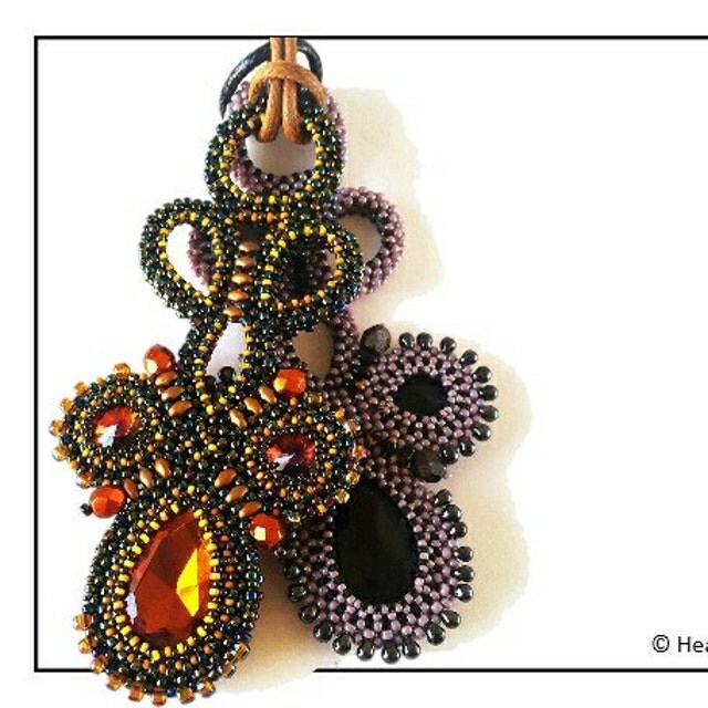 Bead weaving jewelry patterns instructions by HeatherCollinBeading