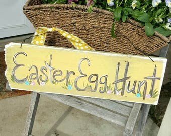Easter egg hunt sign | Etsy