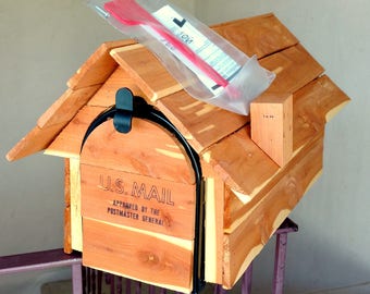 Cedar mailbox | Etsy
