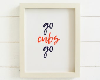 Unique chicago cubs art related items | Etsy