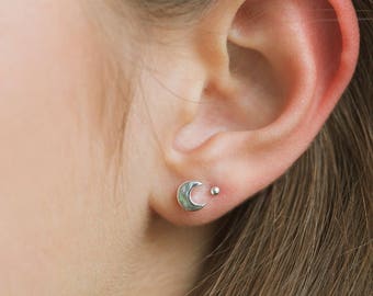 Moon phase earrings | Etsy