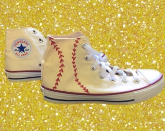 Baseball converse | Etsy