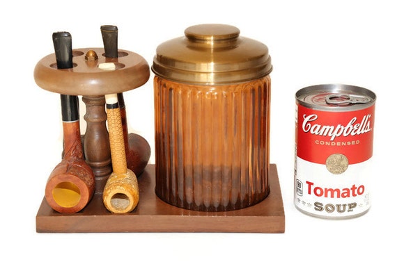Dun-Rite Tobacco Jar & Pipe Set Dun-Rite by FindsFromYesteryear