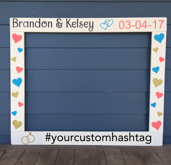 Wedding Photobooth Frame Engagement Photo Prop by PalletCreatives