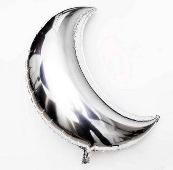 36 Half Moon Foil Balloon Giant 36 Balloon