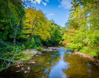Linville Falls Blue Ridge Mountains North Carolina