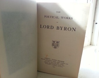Lord byron poetry | Etsy