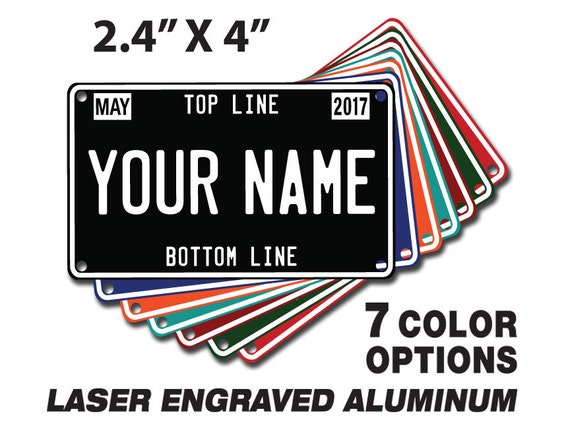 Custom Mini License Plate personalized for your spacecraft: