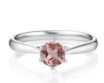 White gold morganite | Etsy