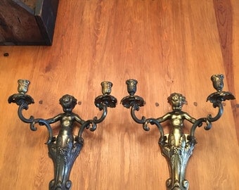 Angel wall sconce | Etsy