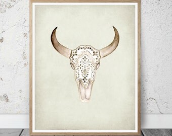 Bull wall art | Etsy