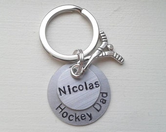Hockey keychain | Etsy