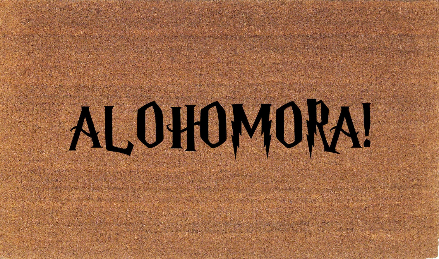 Alohomora The Unlocking Charm Harry Potter Door Mat