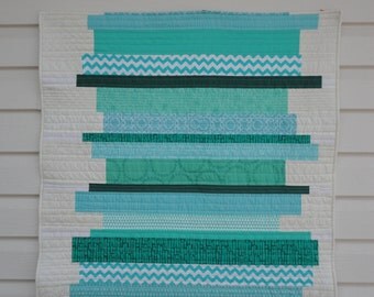 Scrappy strip quilt | Etsy