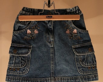 Unique girls denim skirt related items | Etsy