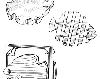 Fish pattern drawing | Etsy