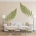 Fern Wall Decal Large Leaf Decals Vinyl Wall Decal Leaves