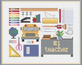 Math cross stitch | Etsy