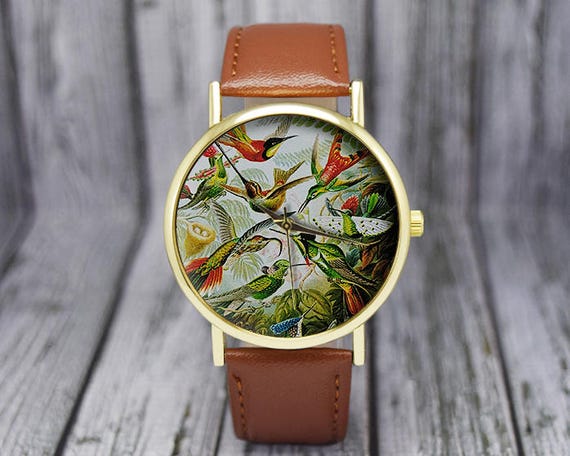 Vintage Hummingbirds Illustration Watch Bird Watch Rain