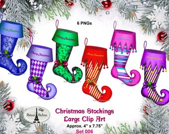 Stocking clipart | Etsy