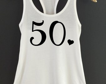 50th birthday tank | Etsy