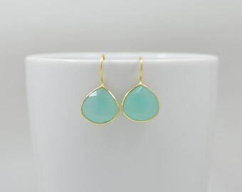 Aqua chalcedony | Etsy